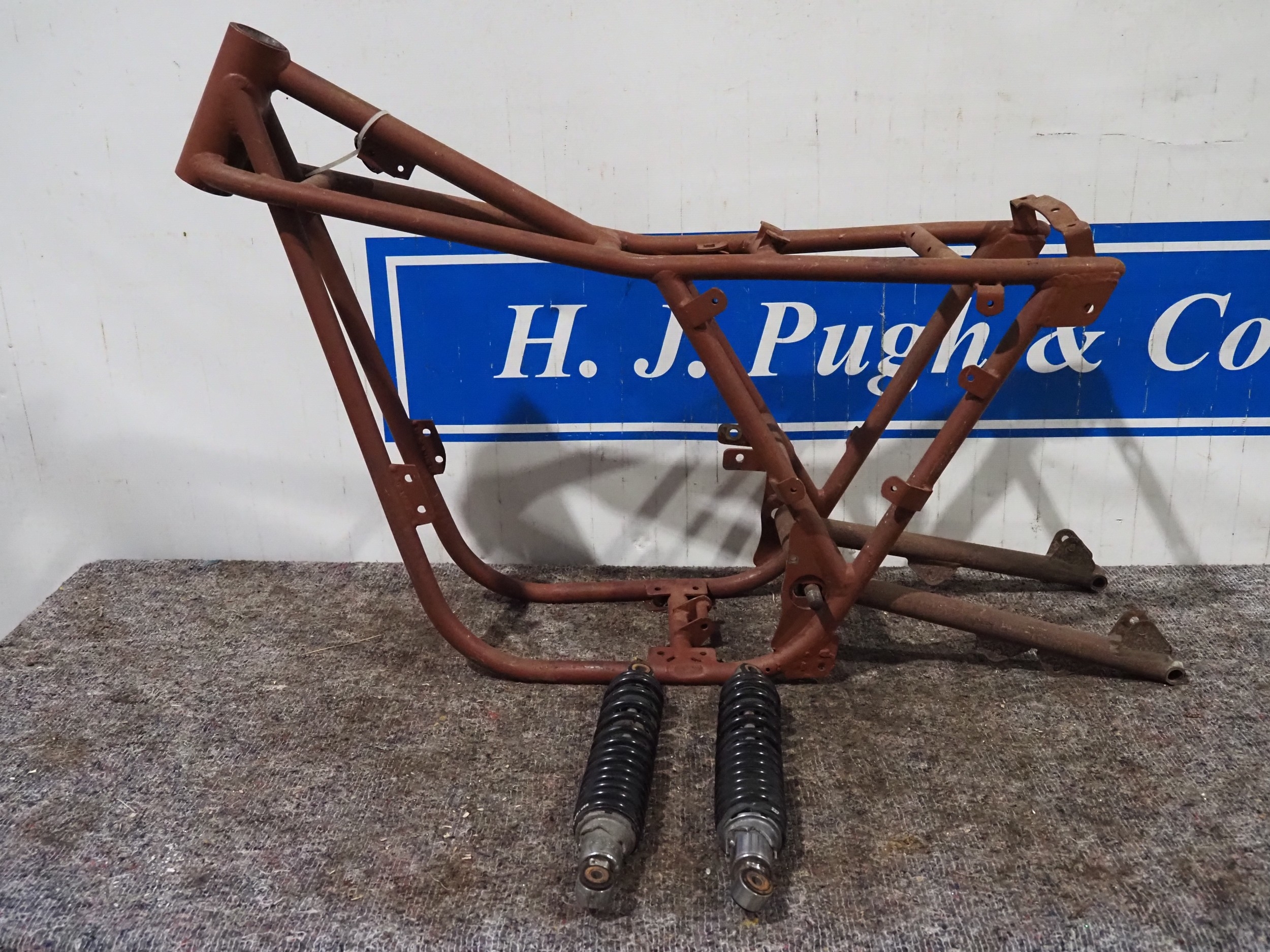 Metisse Wasp frame with swinging arm and shocks. Frame No. B351