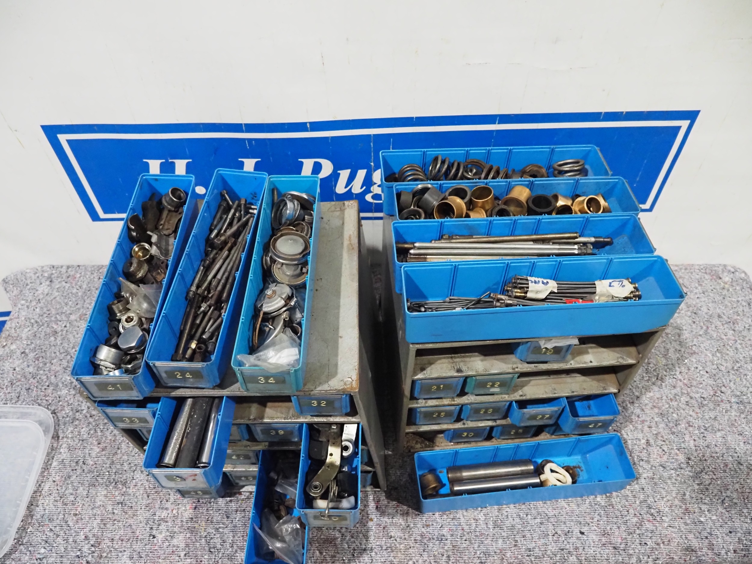 Shelving units to contain various motorcycle accessories including ...