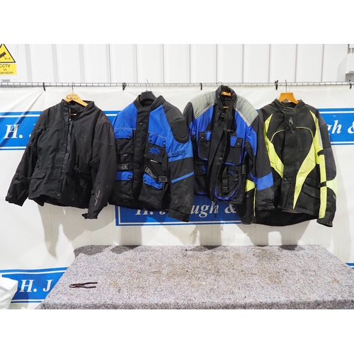 Motorcycle jackets. Size 6XL, XL, L and 1 other