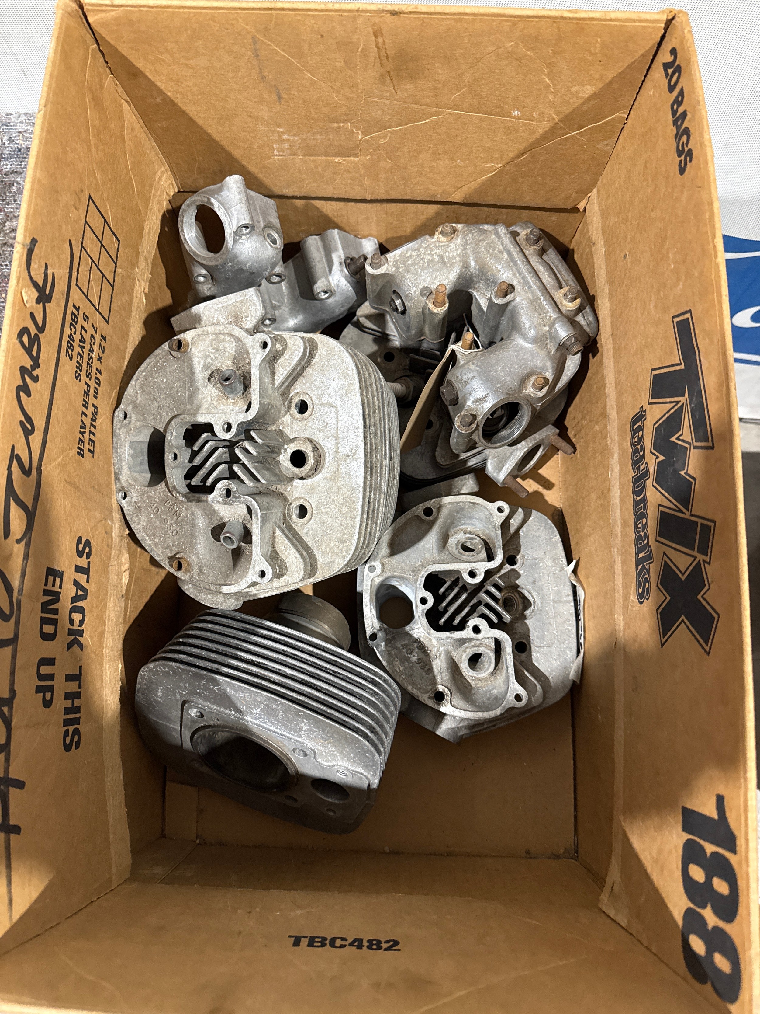 BSA B25 heads, barrels and rocker boxes