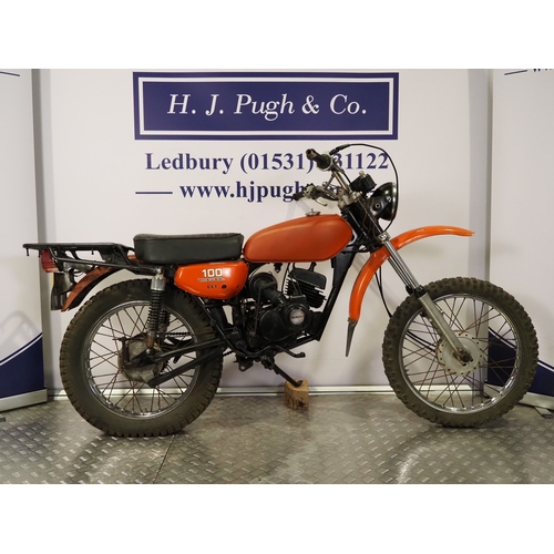 Suzuki TC100 trail bike project. 1977. 98cc Frame No. TC100 -47306 ...