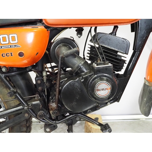 Suzuki TC100 trail bike project. 1977. 98cc Frame No. TC100 -47306 ...