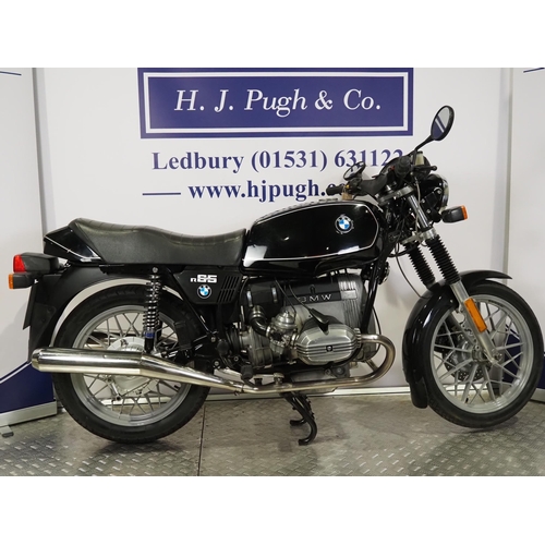 BMW R65 motorcycle. 1981. 650cc Frame No. 6315455 Engine No. 81365976 ...