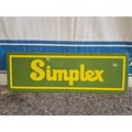 Enamel sign - Simplex 12" x 36"