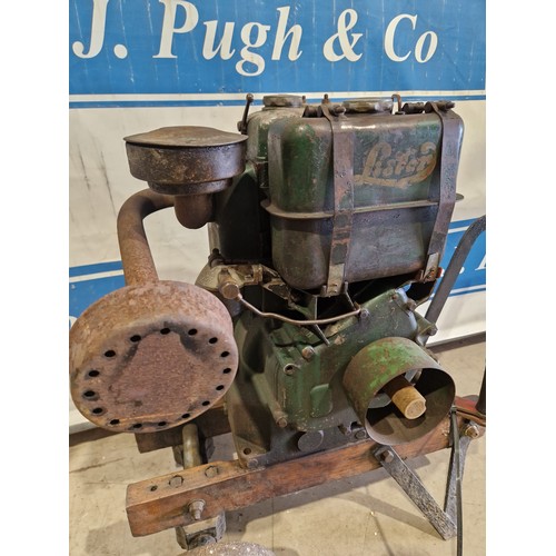 Lister diesel engine on a Lister barrow trolley