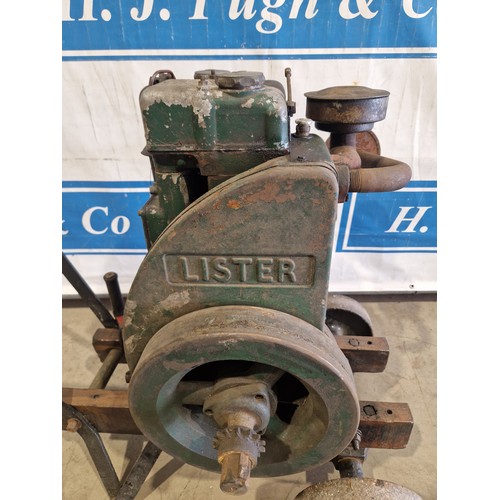 Lister diesel engine on a Lister barrow trolley