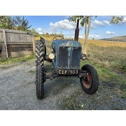 Fordson Major tractor. 1952. Believed to be one of the first in 1952 ...