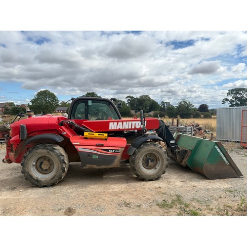 Manitou MLT 629, 2016. Runs and drives, in regular use. Hydraulic pick ...