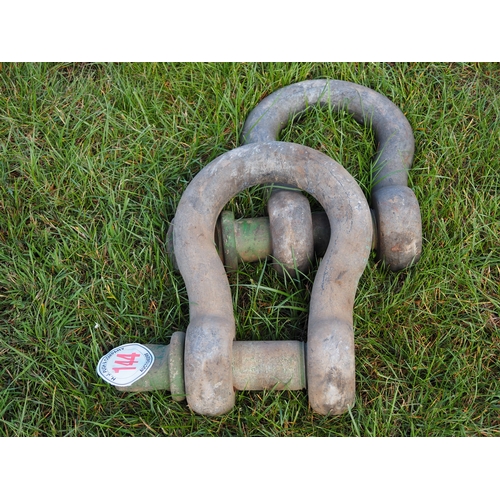 Large D shackles - 2