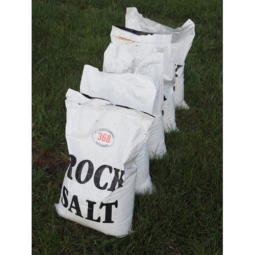 Bags of rock salt - 5