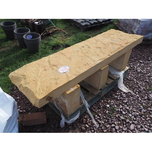 Cotswold stone bench 5ft