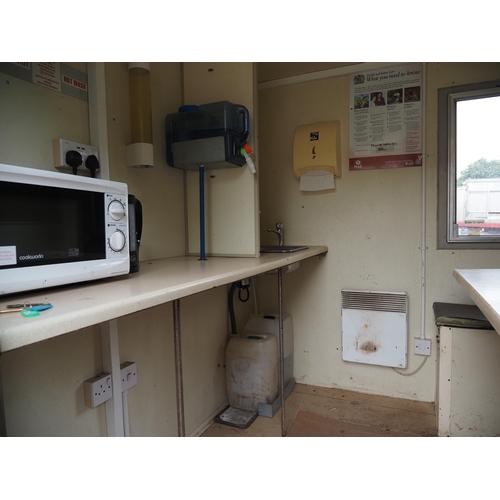 Welfare unit 12ft x8ft. Keys in office