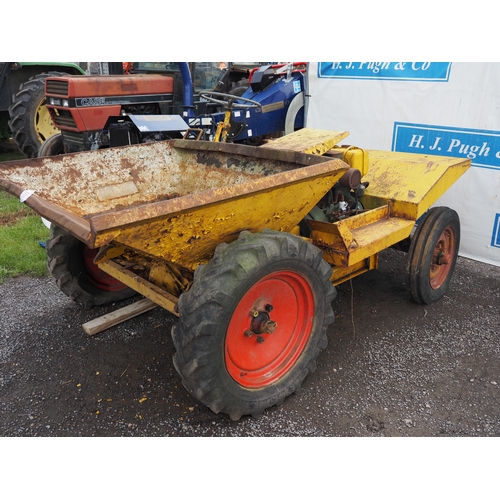Dumper 1 ton. Turns over