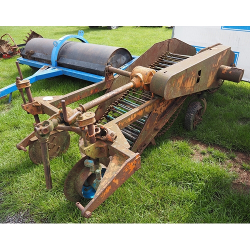 Johnsons semi mounted potato digger