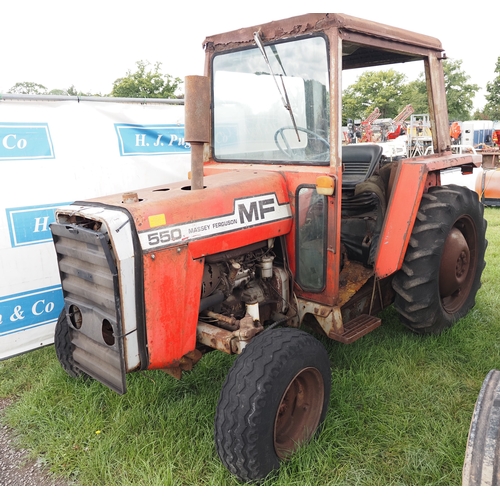 Massey Ferguson 550 tractor. A/F