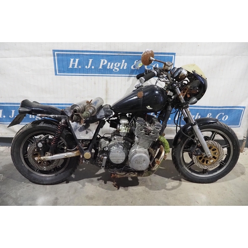 Yamaha XS1100 motorcycle project. 1980. 1100cc. Reg. GYH 829W. V5