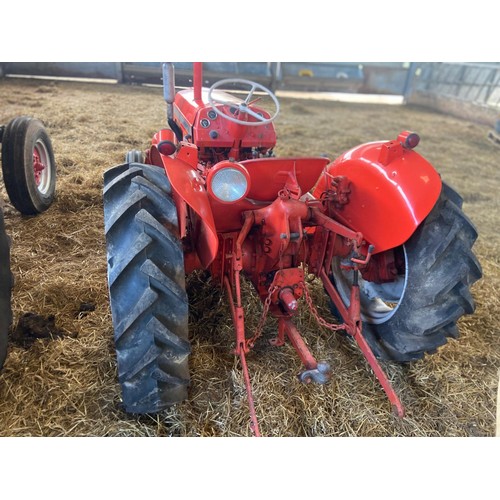 Nuffield 4/25 BMC mini tractor. Key in office