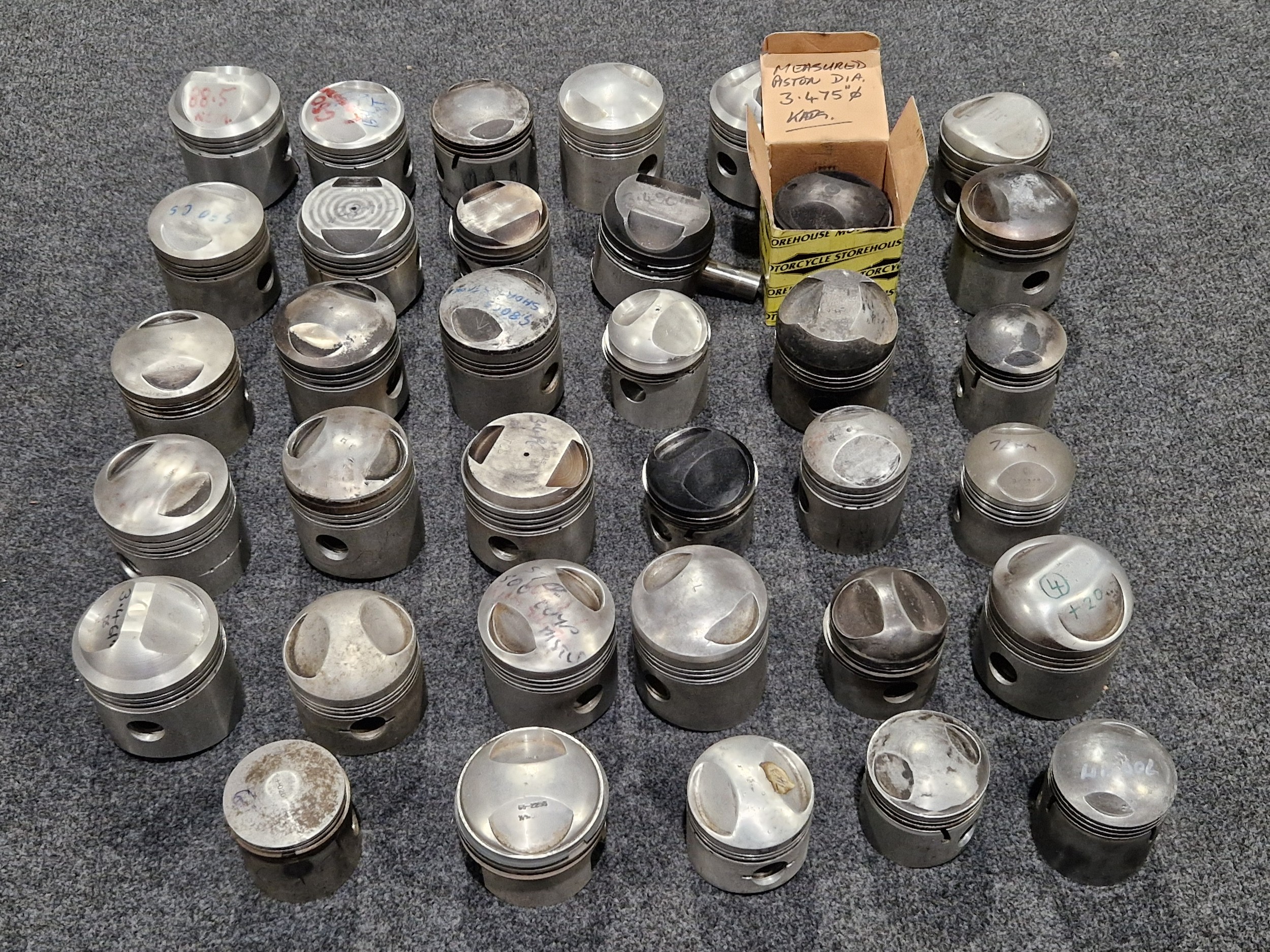 Assorted pistons to include Matchless G80 - 35