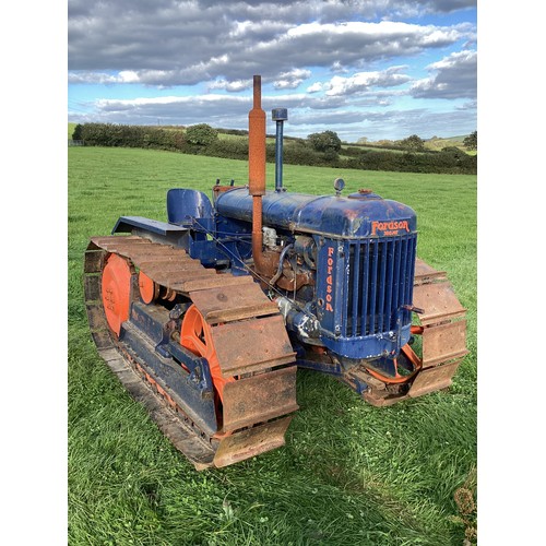 Fordson E27N County crawler, 1949. Lovely old machine. Starts, runs and ...