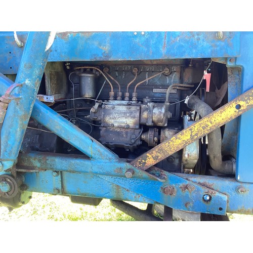 Fordson Major loader tractor. Runs and drives. Reg. TDD 659. V5 and key ...