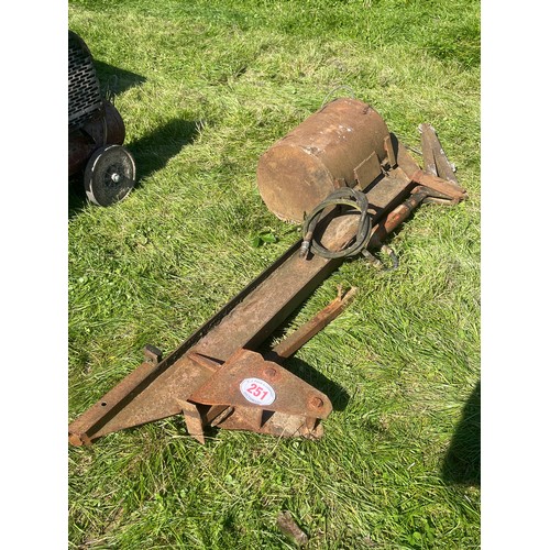 Excavator post banger