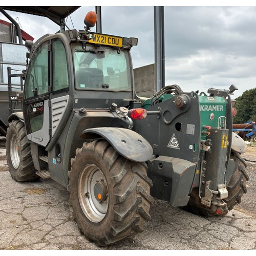 Kramer KT407 Ecospeed telehandler. C/w pick up hitch. pallet tines ...