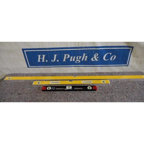 Spirit levels, 2ft, 3ft and 6ft