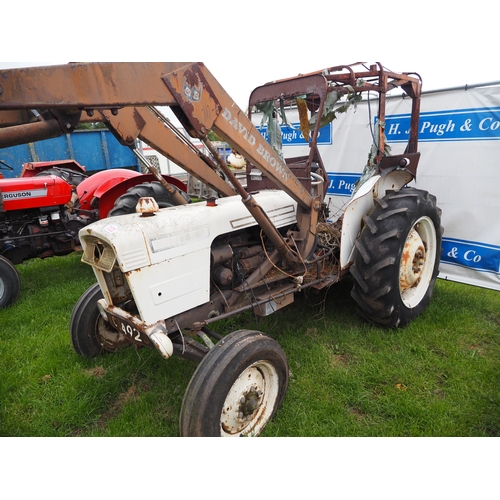 David Brown 780 Selectomatic tractor. 12 speed gearbox. C/w cab frame ...