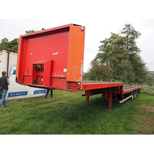 Triple axle step frame trailer 42ft