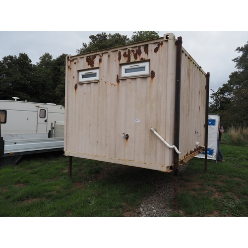 Welfare unit 12ft x10ft. Keys in office