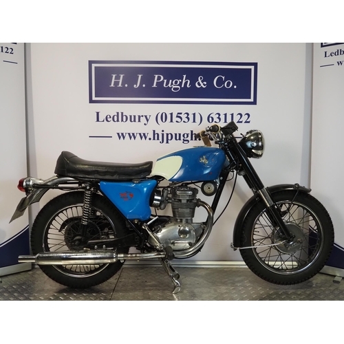 BSA B25S Starfire motorcycle. 1969. 250cc. Frame No. CC13307 B25S (V5 ...