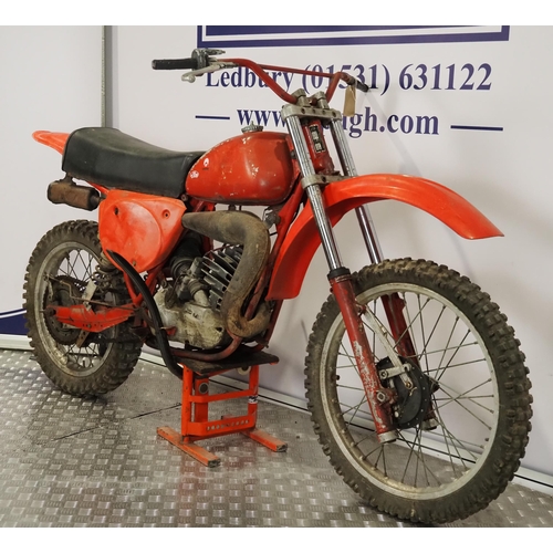 Maico MC125 motocross bike project. 1978. 124cc Frame No. 335758 Engine No. 335168/83 Dry stored for