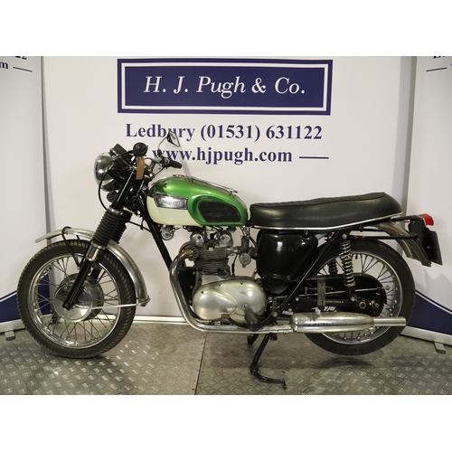 Triumph T100SS motorcycle. 1966. 500cc Frame No. 5TA H 46128 Engine No ...