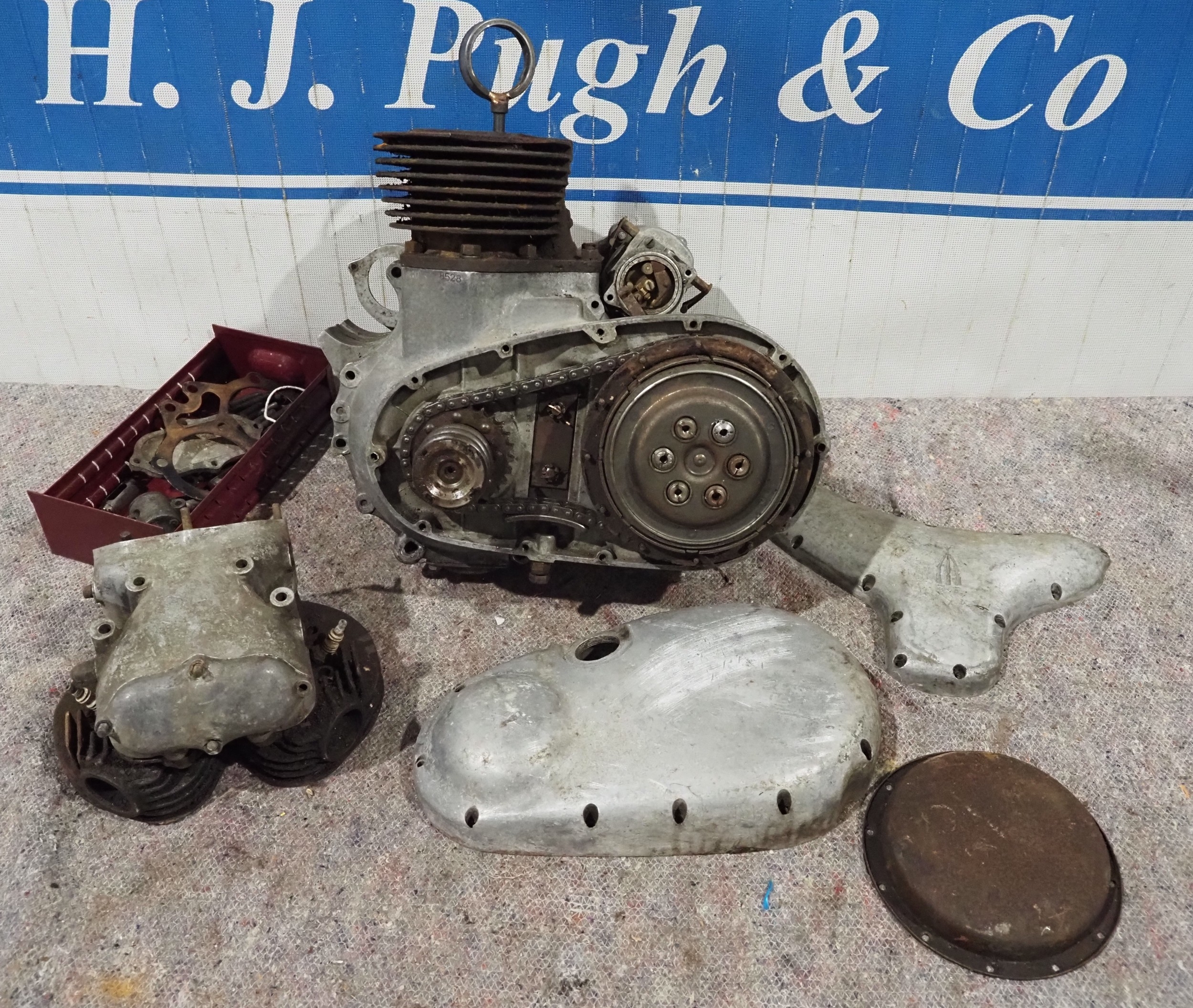 BSA A10 Plunger engine parts, clutch, gearbox etc. For rebuild. Engine ...