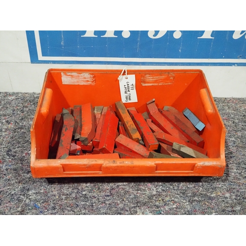 Box of Carbide tipped lathe tools