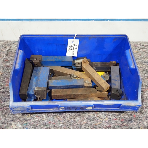 Box of insert type lathe tools