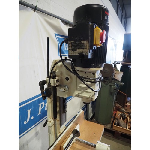 JET 719A-M hollow chisel morticer 240v, c/w bushings and 3 chisels ...