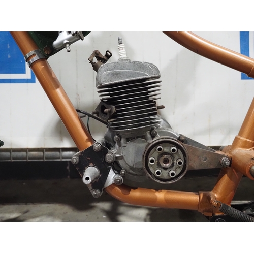 Phillips Gadabout autocycle project. Fitted with 49cc Rex engine. No docs.