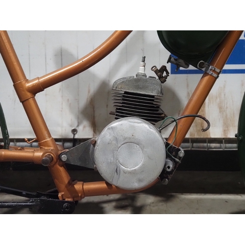 Phillips Gadabout autocycle project. Fitted with 49cc Rex engine. No docs.