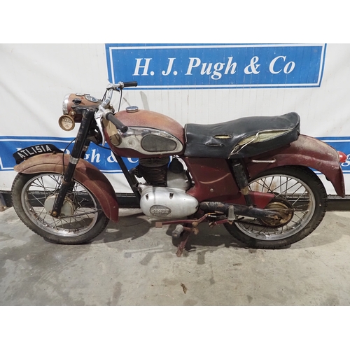 James Commodore motorcycle project. 1963. 250cc Frame No. EL25 3634 ...