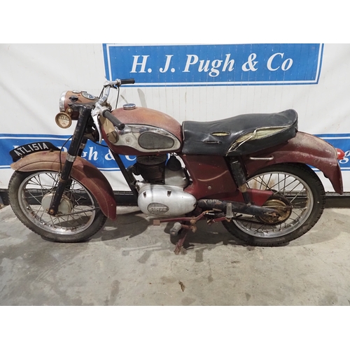 James Commodore motorcycle project. 1963. 250cc Frame No. EL25 3634 ...