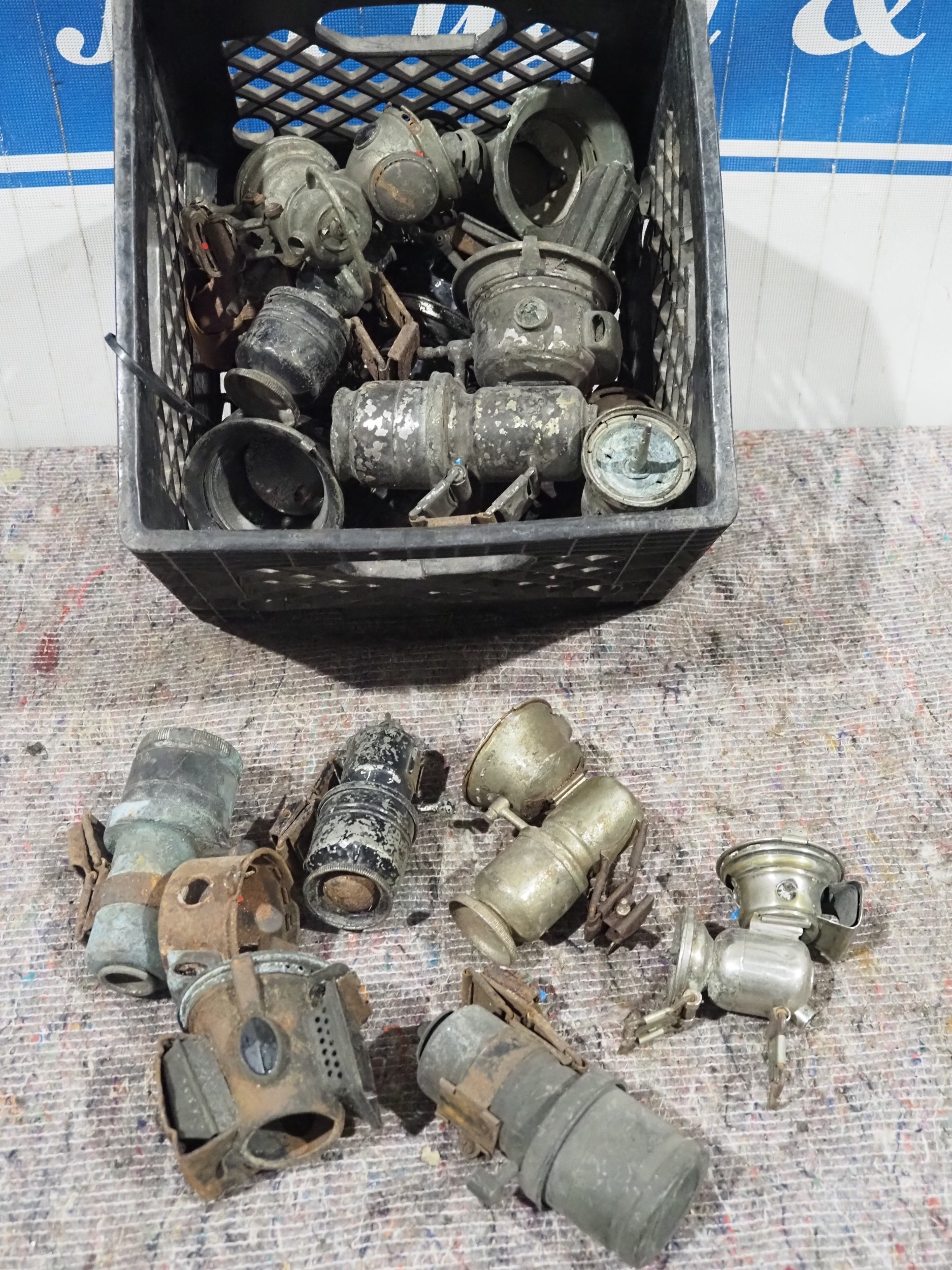 Mixed acetylene lamp parts
