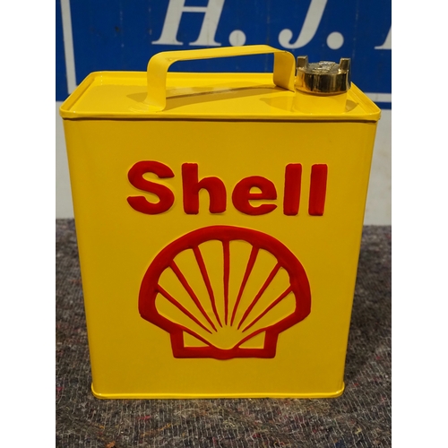 Modern 2 gallon can with Shell logo