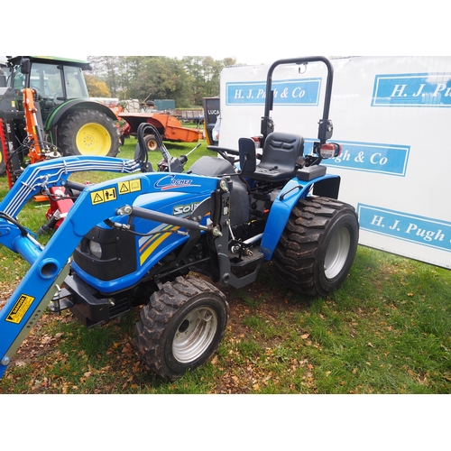 Solis 20 compact tractor. C/w power loader, bucket and rollbar. Showing ...