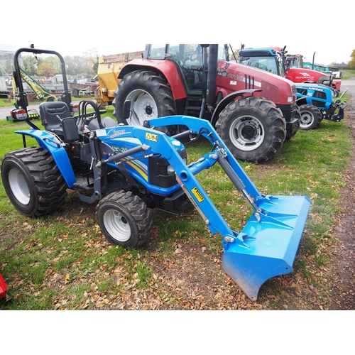 Solis 20 compact tractor. C/w power loader, bucket and rollbar. Showing ...