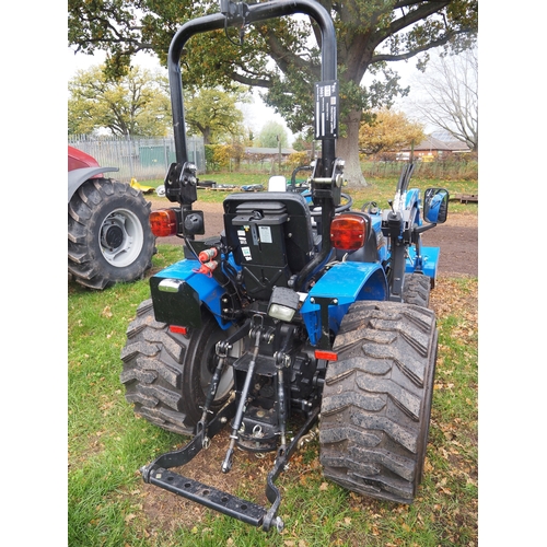 Solis 20 compact tractor. C/w power loader, bucket and rollbar. Showing ...