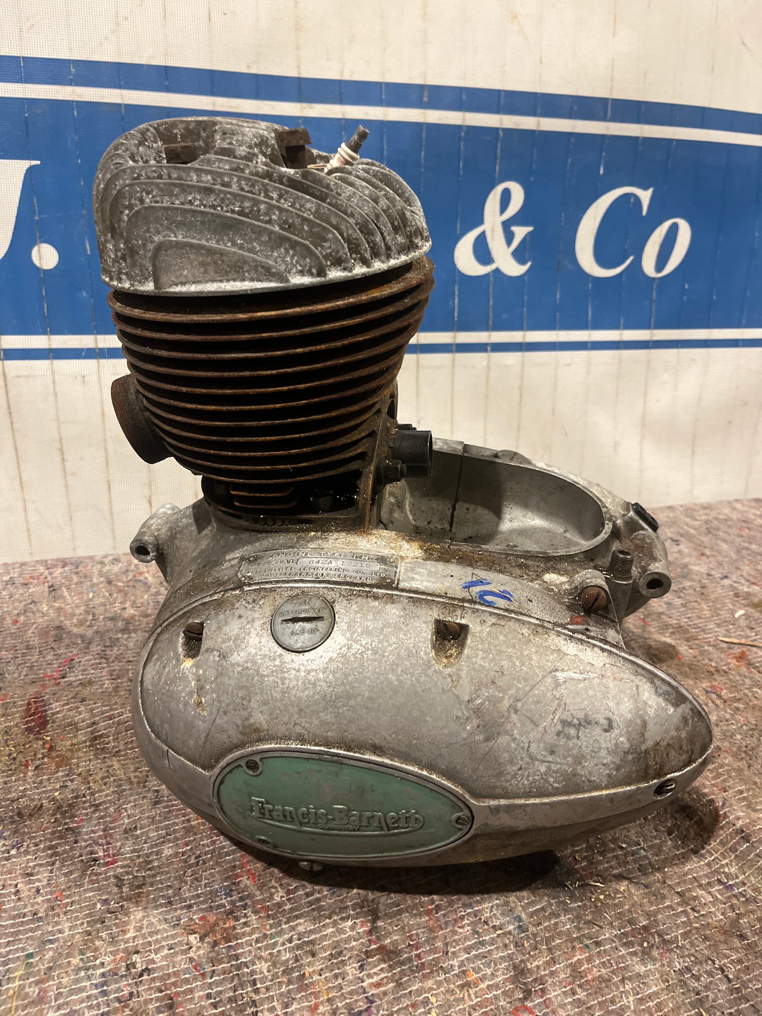 Villiers 225cc 1H engine. Engine No. 842A/12218