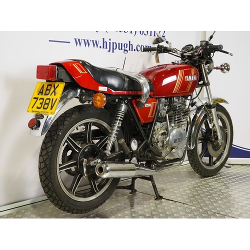 Yamaha XS250 motorcycle. 1979. 249cc Runs and rides. Has had new piston ...