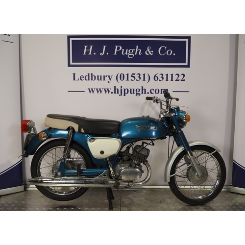Suzuki B120 motorcycle. 1975. 118cc Runs and rides, last ridden in June ...
