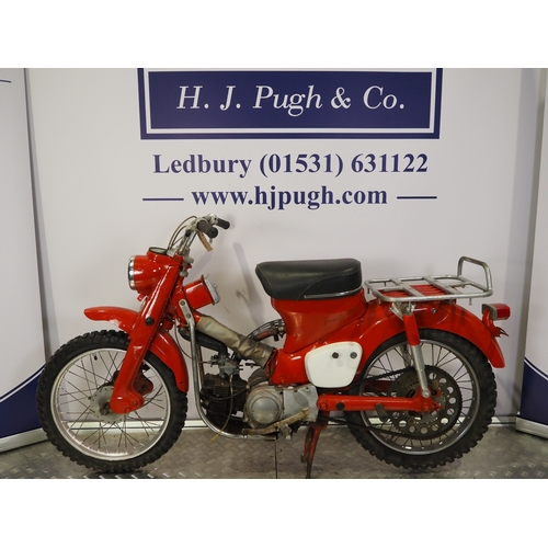 Honda CT200 Trail Cub motorcycle project. 200cc Engine turns over with ...